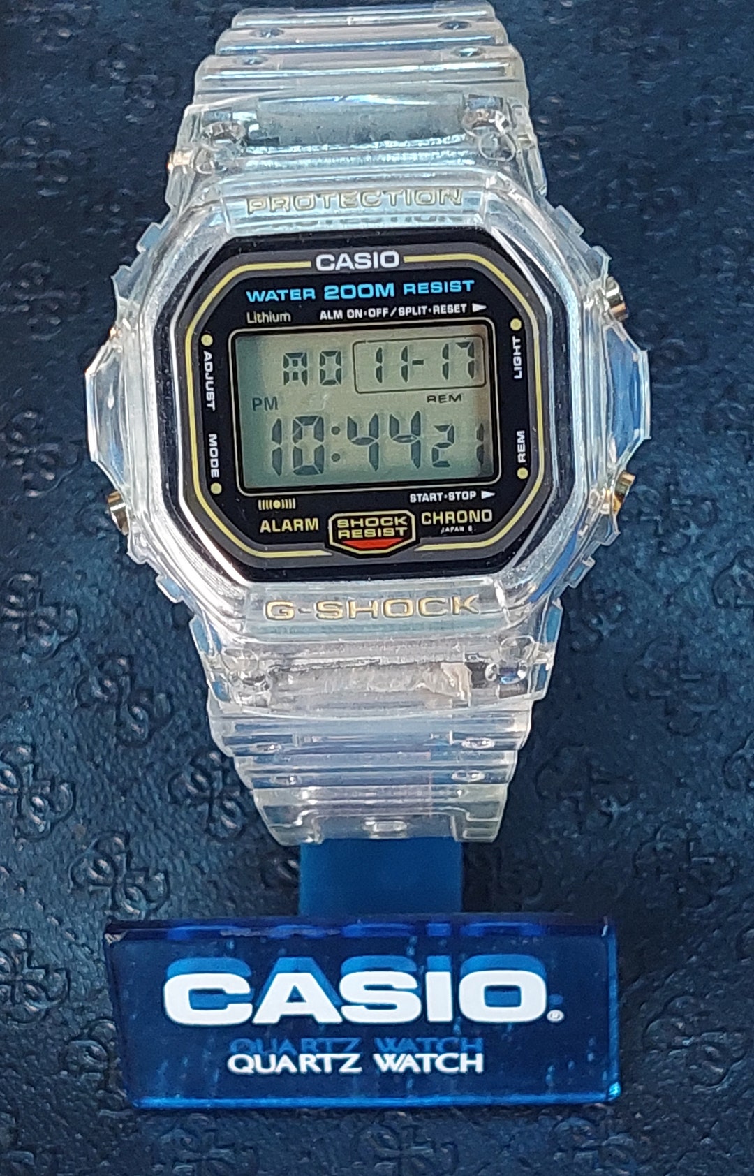 Rare Casio G-shock DW-5600 901 Lcd Watch Gold Button & - Etsy