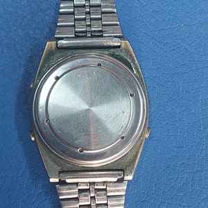 Quasar Melody Alarm Chrono SS Mens Vintage Watch *** as is *** - Etsy