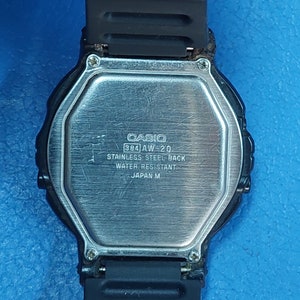 Vintage Casio Aw-20 Module 384 Speed Memory 100 Mens Watch Japan M Rare ...