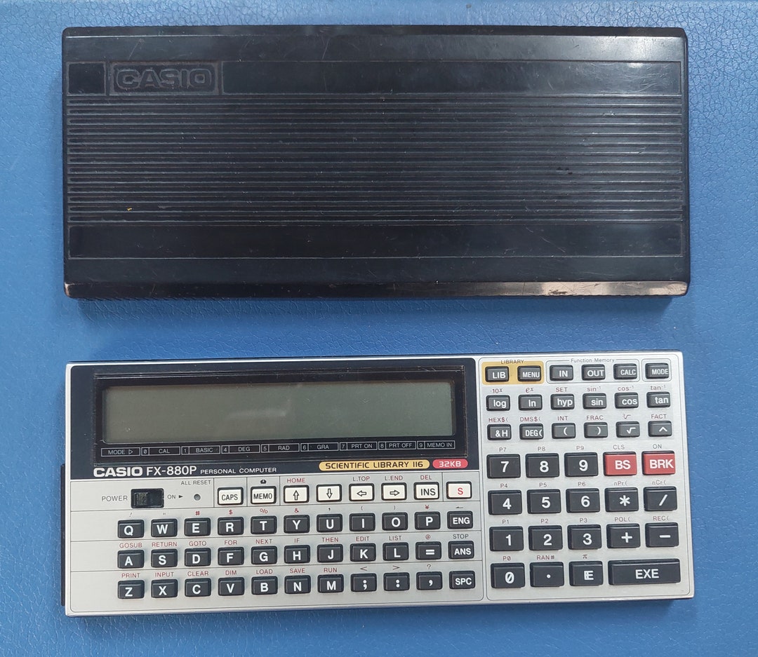 Casio FX-880P Personal Computer Scientific Library 116 Good - Etsy