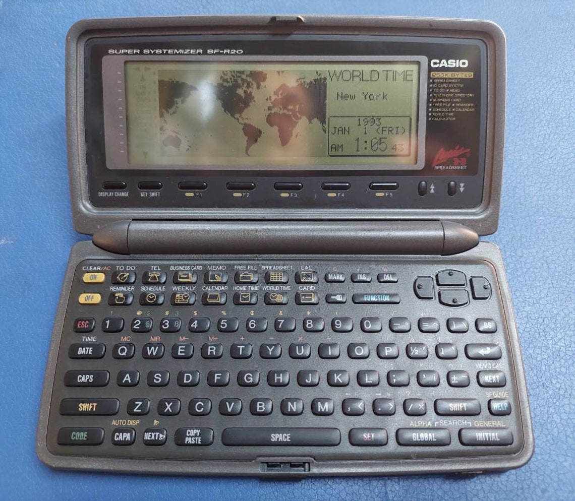 Vintage Casio SF-R20 Super Systemizer Pocket Computer W / Ram | Etsy