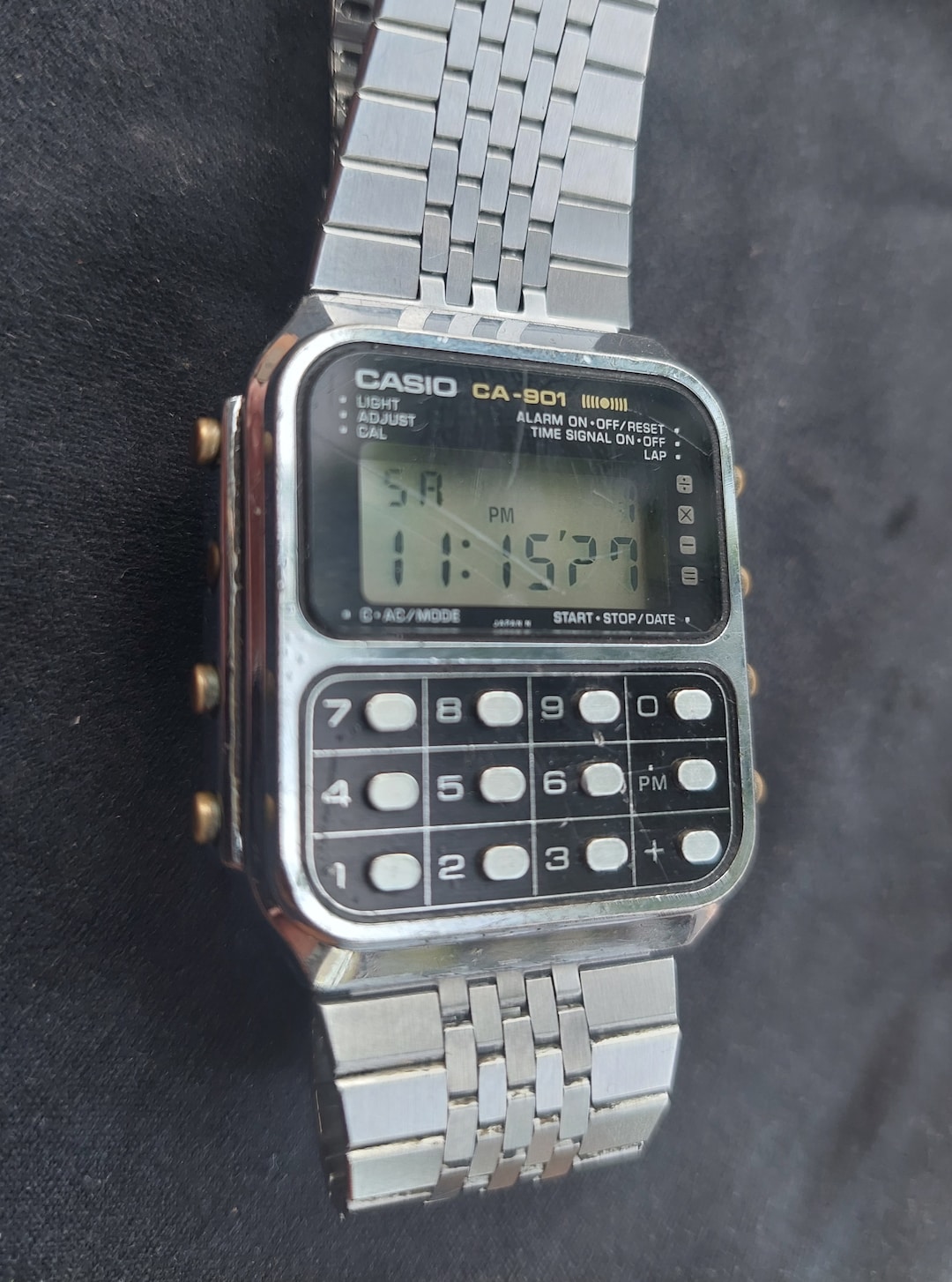 Vintage & Very Rare Casio CA-901 Invader Game Alarm Calculator Watch ...