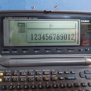 Vintage Casio SF-R20 Super Systemizer Pocket Computer W / Ram - Etsy