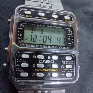 Vintage 1983 Casio 197 Cfx-200 Scientific Calculator Watch *** Great ...