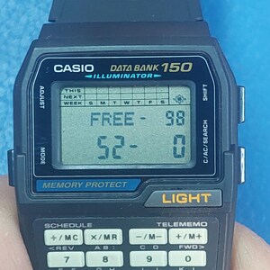 Refurbished Casio DBC-150 Calculator Data Bank 150 Luminoud Keypad ...
