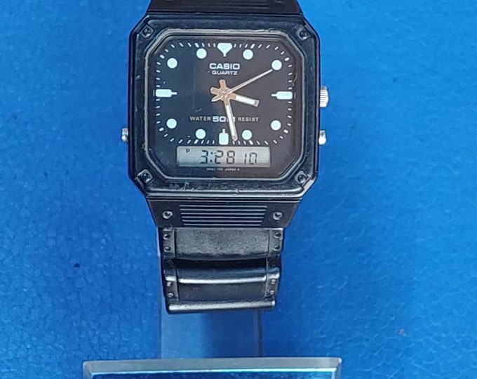 Rare and Vintage CASIO AQ-30W [305] Analog Digital Dive Watch 50M ...