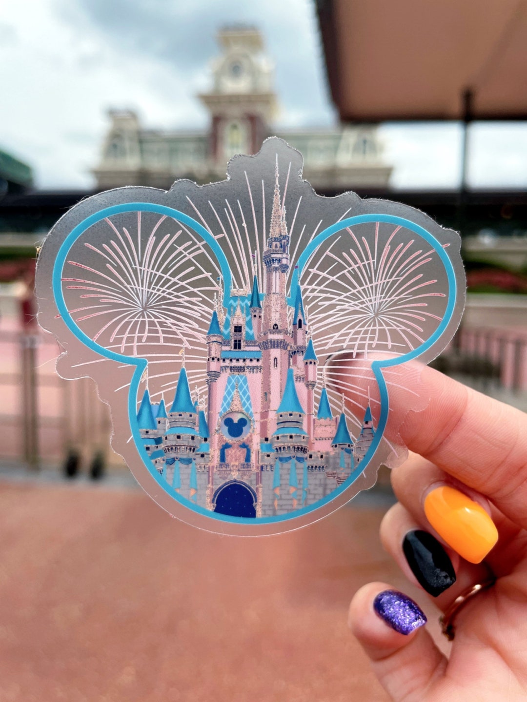 Rose Gold Castle Sticker - Etsy