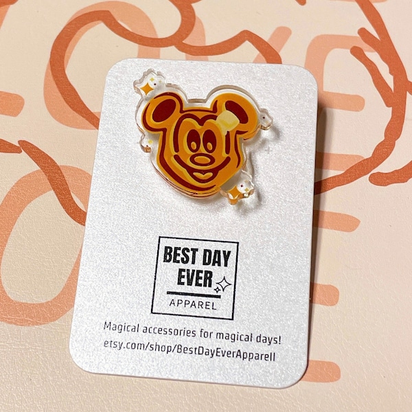Waffle Enamel Pin - Etsy