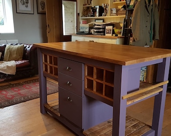 Bespoke Farmhouse Kitchen Island the Burford | Etsy UK