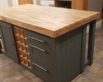Bespoke Farmhouse Kitchen Island the Burford | Etsy UK