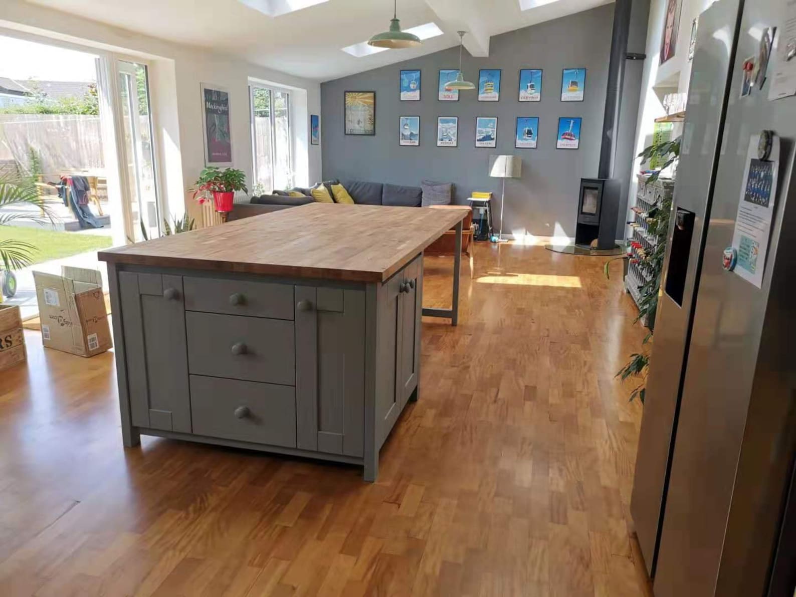 The Whitby T Shape Kitchen Dining Island - Etsy