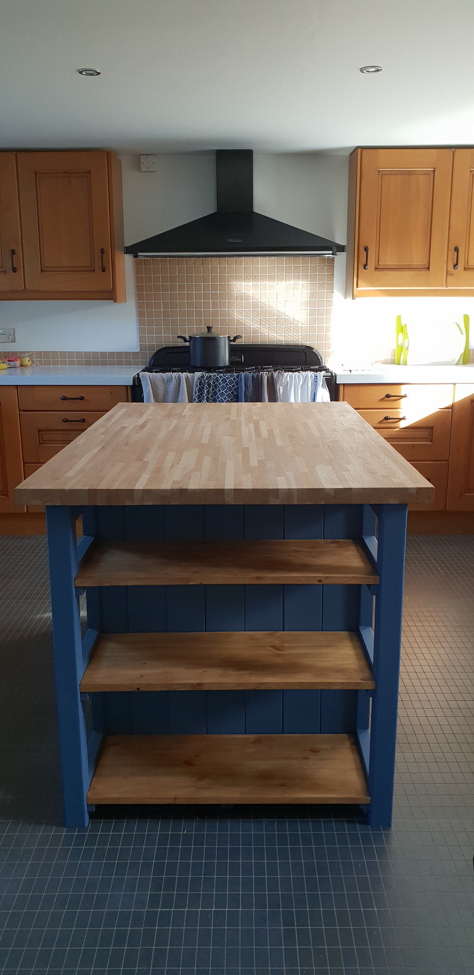Open Shelves Dining Kitchen Island the Cambridge | Etsy