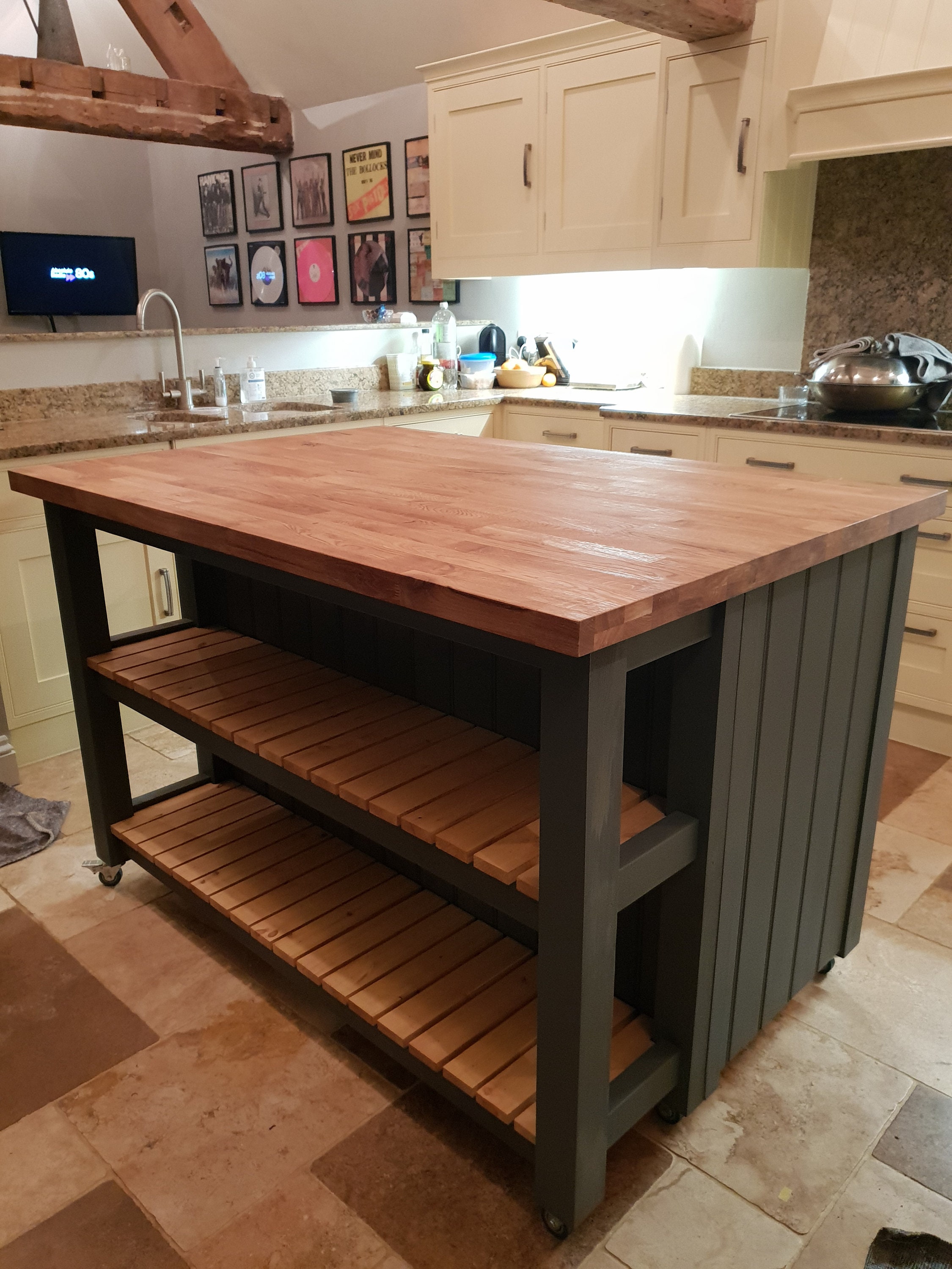 Kitchen Island With Shelves the Mullion - Etsy UK