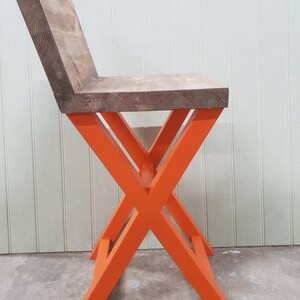 Bar Stool With or Without Backrest the X - Etsy UK