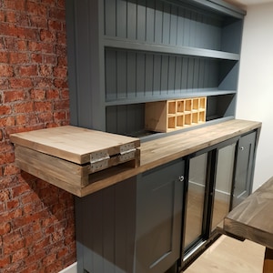 Home Entertainment Bar Counter and Wine Bar Display, the Devon - Etsy UK