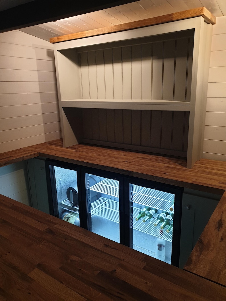 Home Entertainment Bar Counter and Wine Bar Display, the Devon - Etsy UK