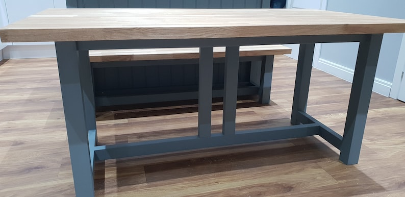 Kitchen Island With Bench and Dining Table Set "the Anglesey" - Etsy UK