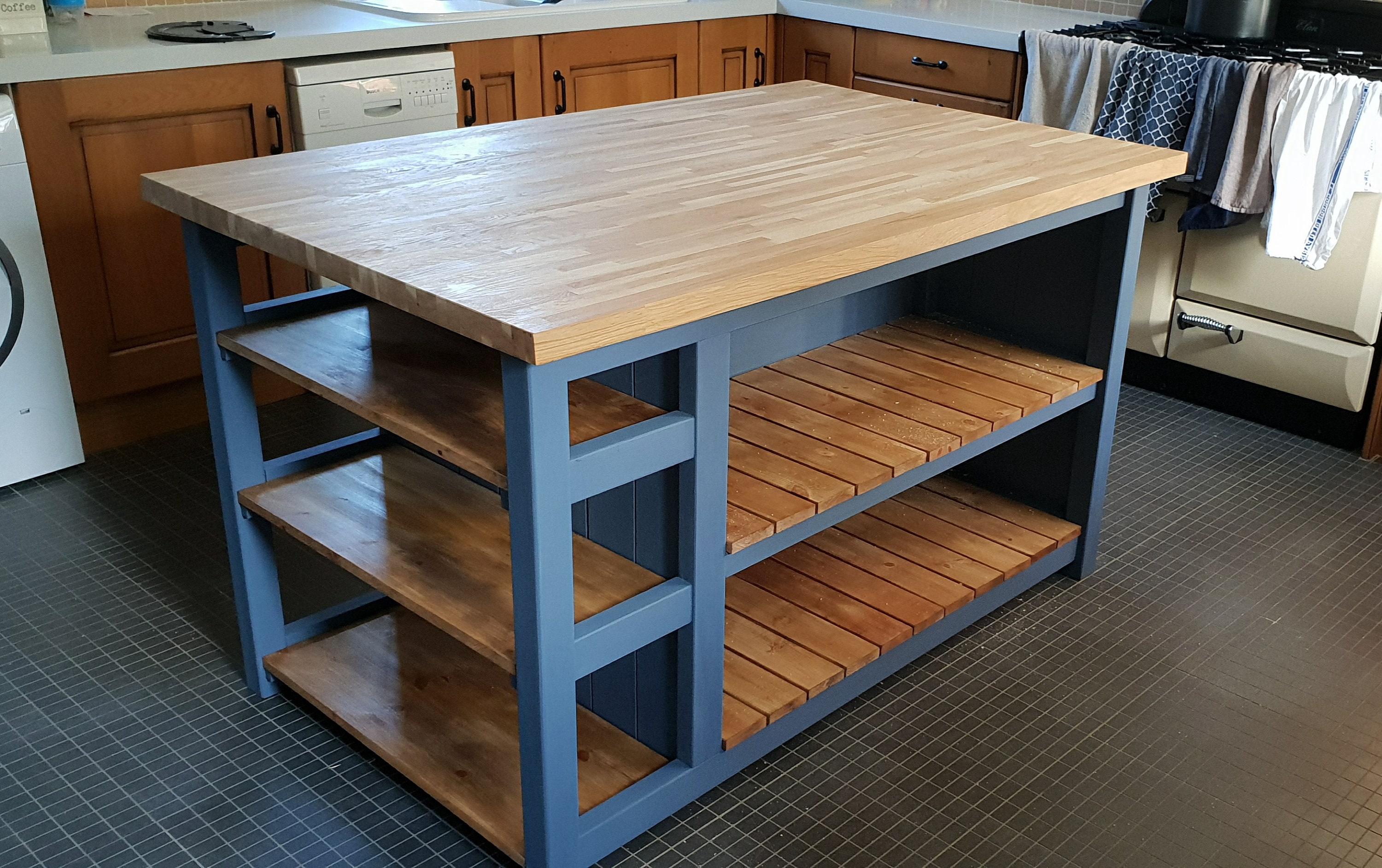 Bespoke Farmhouse Kitchen Island the Kendal With Large - Etsy UK