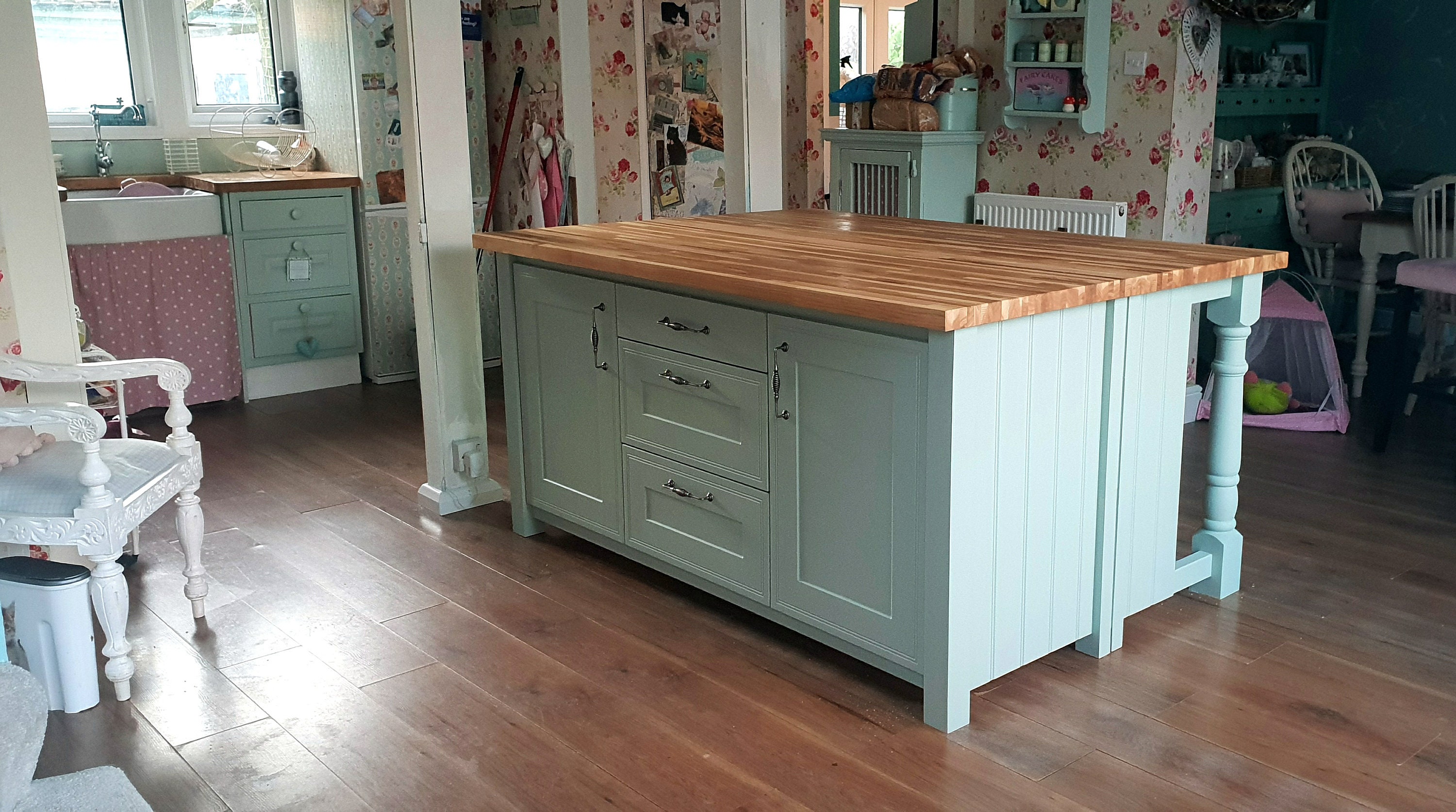Large Bespoke Kitchen Island (the Bicester) - Etsy UK