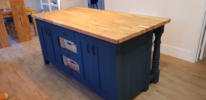 Bespoke Farmhouse Kitchen Island the Rye - Etsy Canada