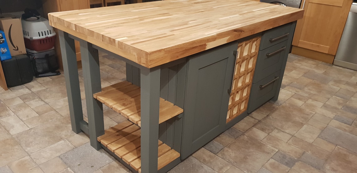 Bespoke Farmhouse Kitchen Island the Strathspey - Etsy UK