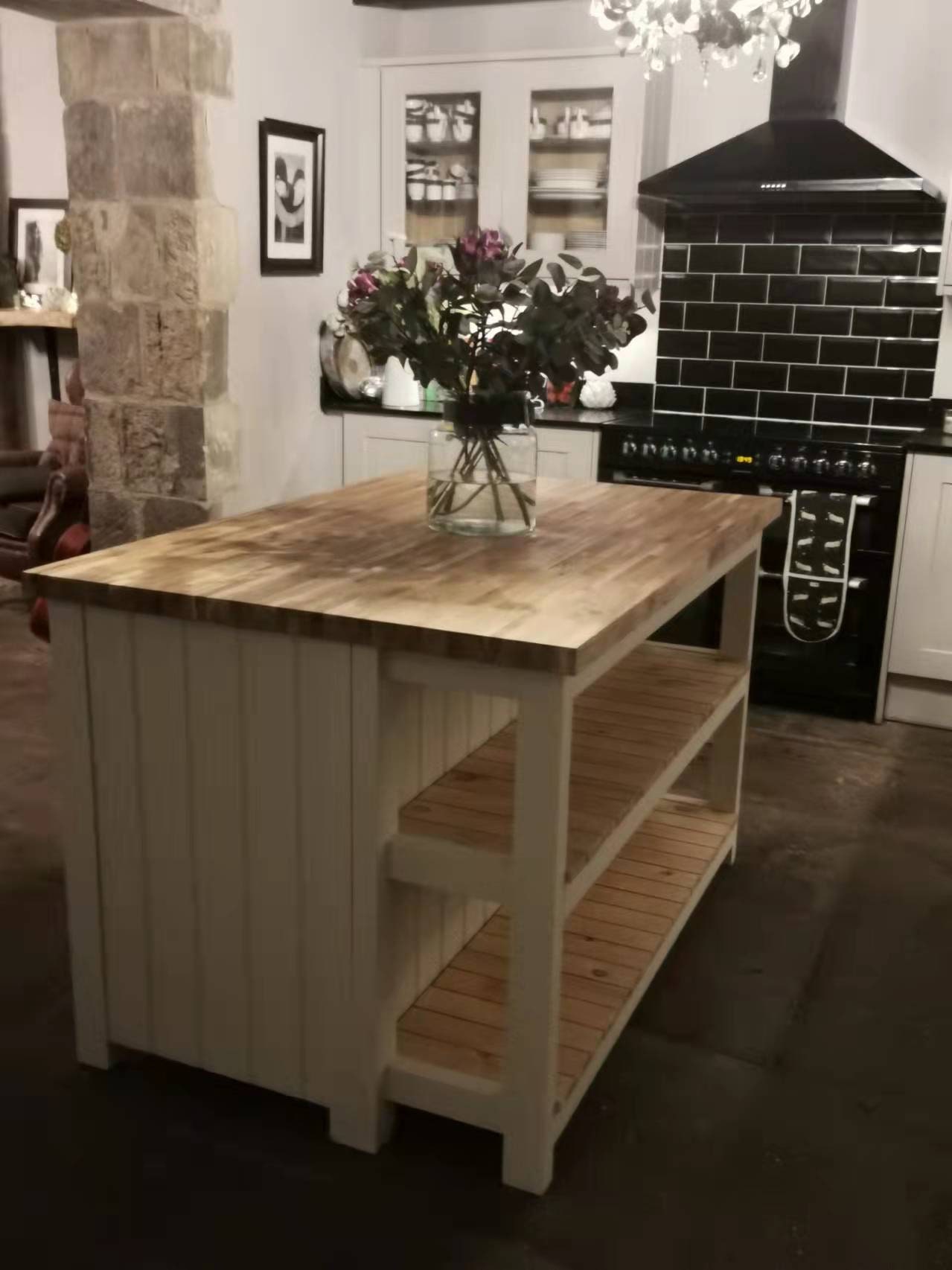 Kitchen Island With Shelves the Mullion - Etsy UK