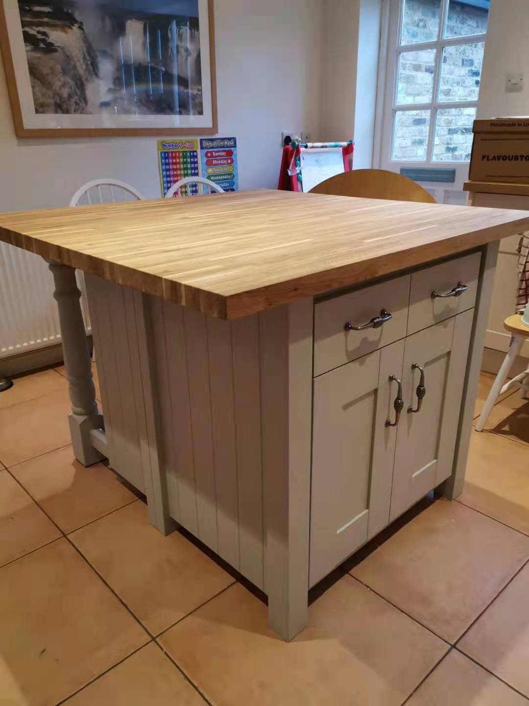 Large Bespoke Kitchen Island (the Bicester) - Etsy UK