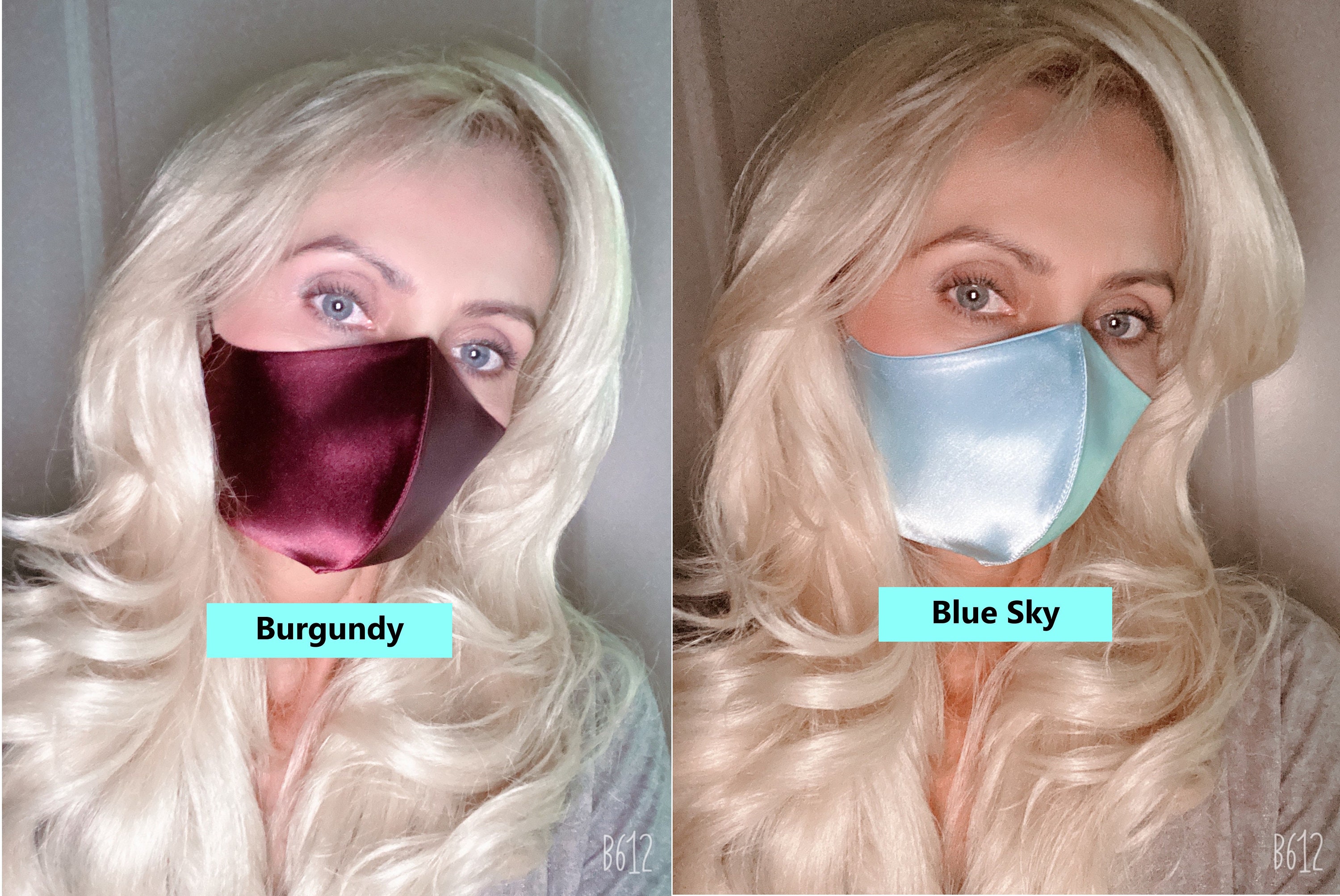 Navy Satin Mask Bridesmaids Mask Wedding Guest Mask Formal | Etsy