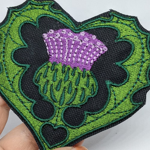 OUTLANDER Crown & Thistle Embroidered Patch Official - Etsy