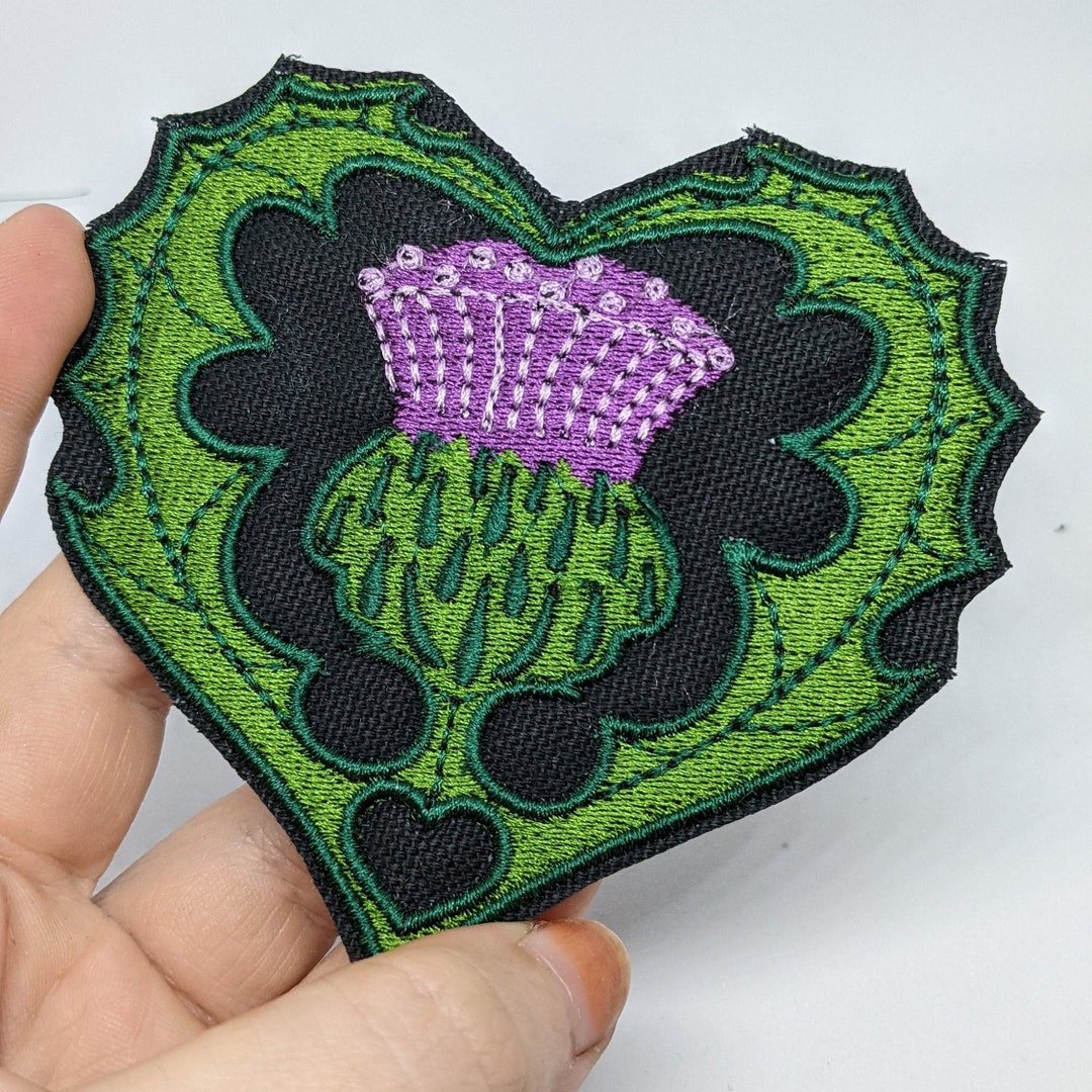 Thistle Heart Outlander Inspired Patch - Etsy
