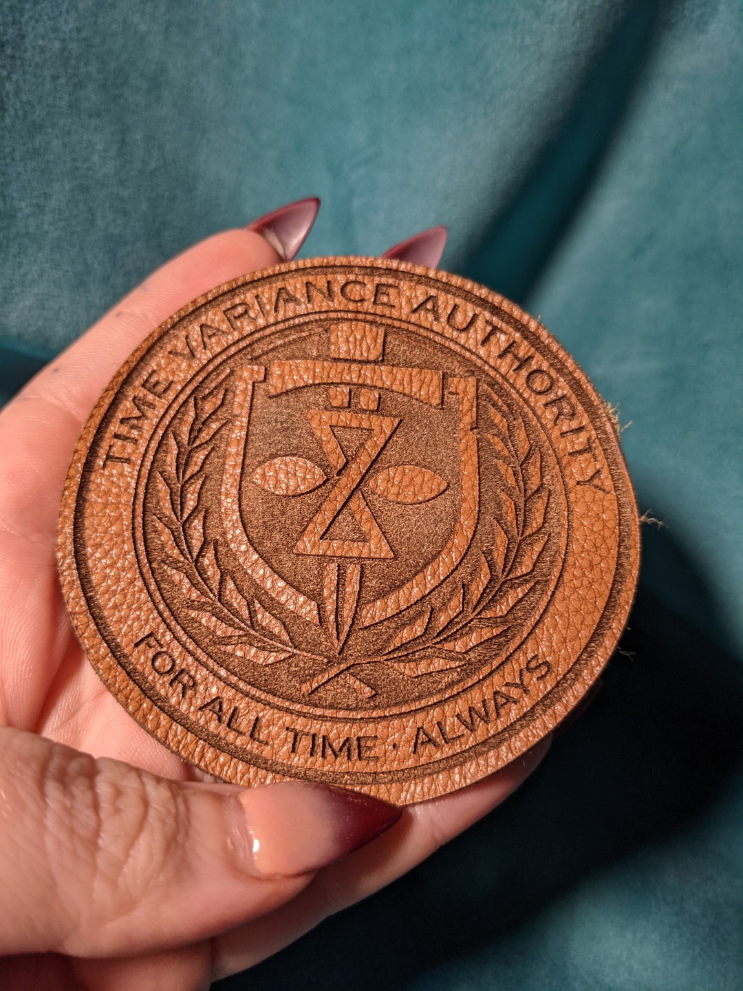 TVA- Time Variance Authority Eco-friendly Leather Patch - Etsy