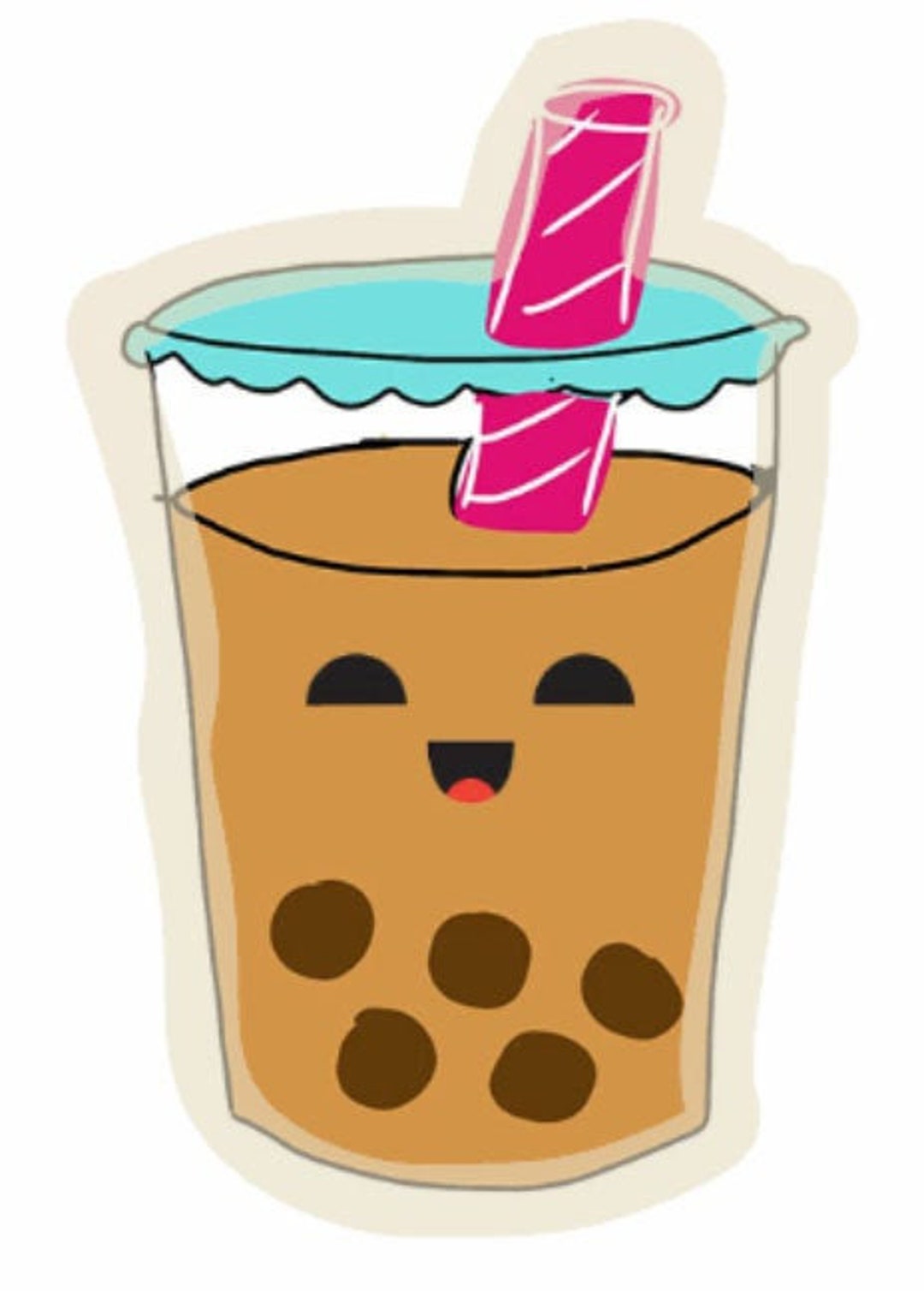 Boba Cup, Boba, Bubble Tea, Drink, Tea, Kawaii, Cute, Adorable, Cookie ...