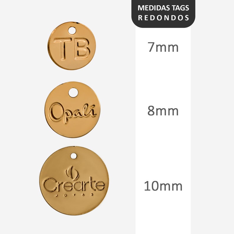 100 Metal Tags, Gold Plated Metal Nameplates, Branded Jewelry ...