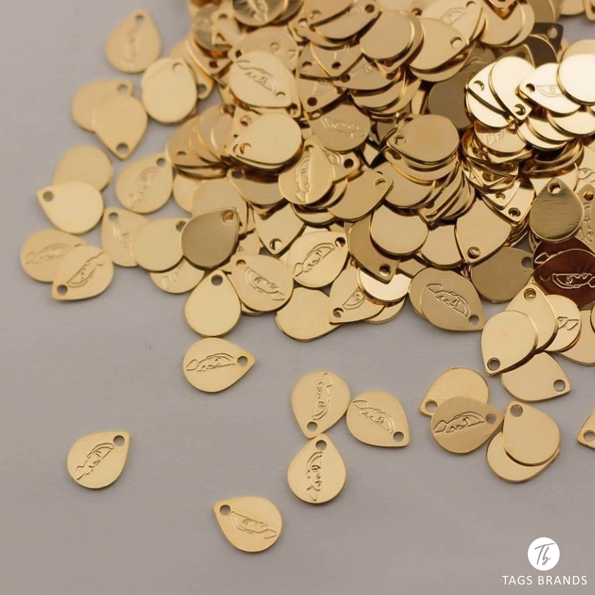 Brands Tags for Jewelry Metal Tag, Custom Metal Tags, Brand Identifiers ...