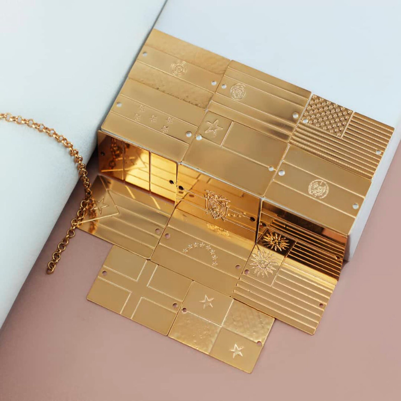 Fully Custom Metal Tags, Custom Metal Tags With Country Flags. - Etsy