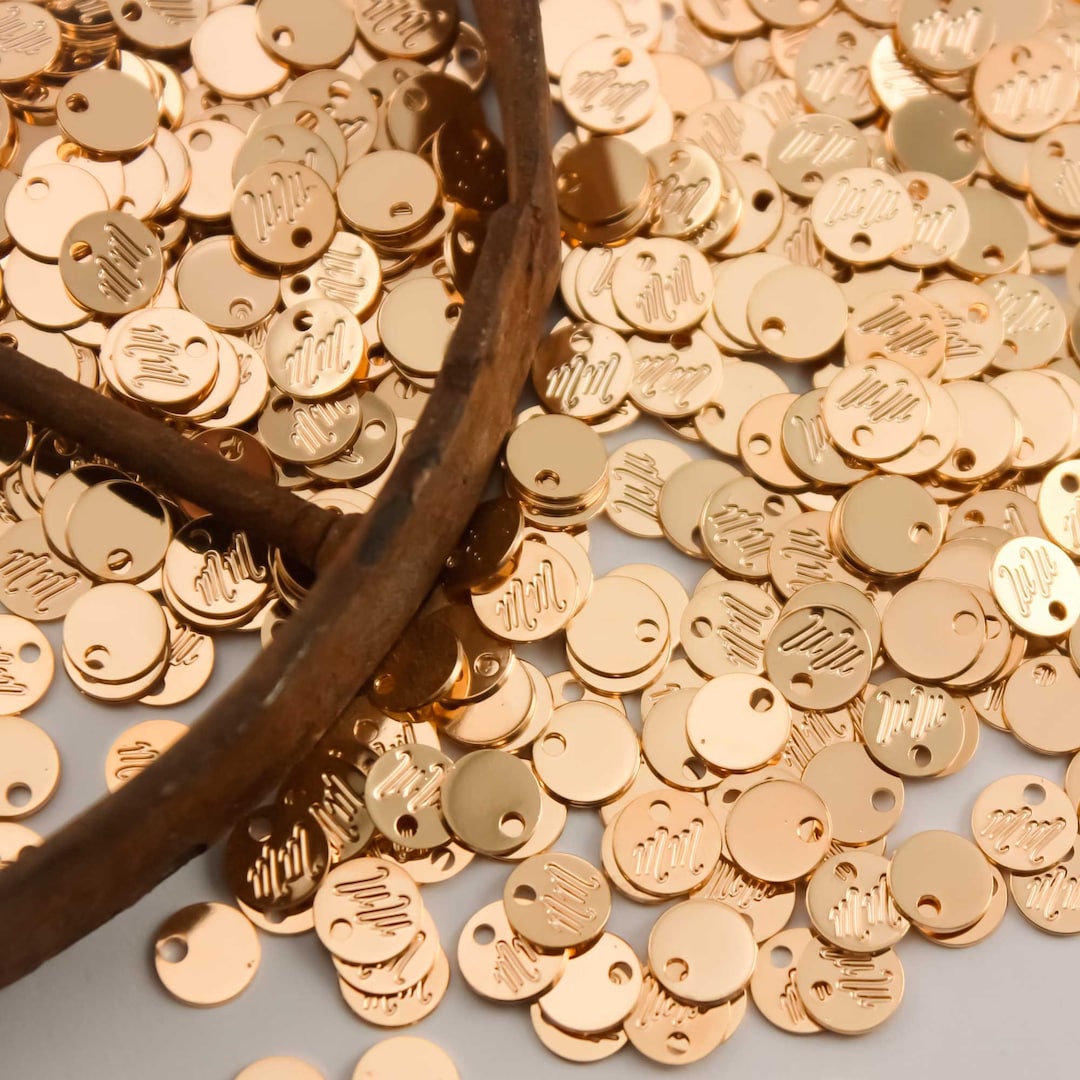 Perforated Tags Jewelry, Custom Tags, Metal Tags, Gold Plated Tags ...