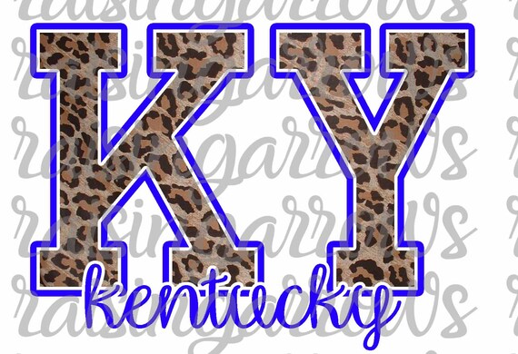 Clip Art Art & Collectibles Kentucky 606 Area Code Leopard Cheetah ...