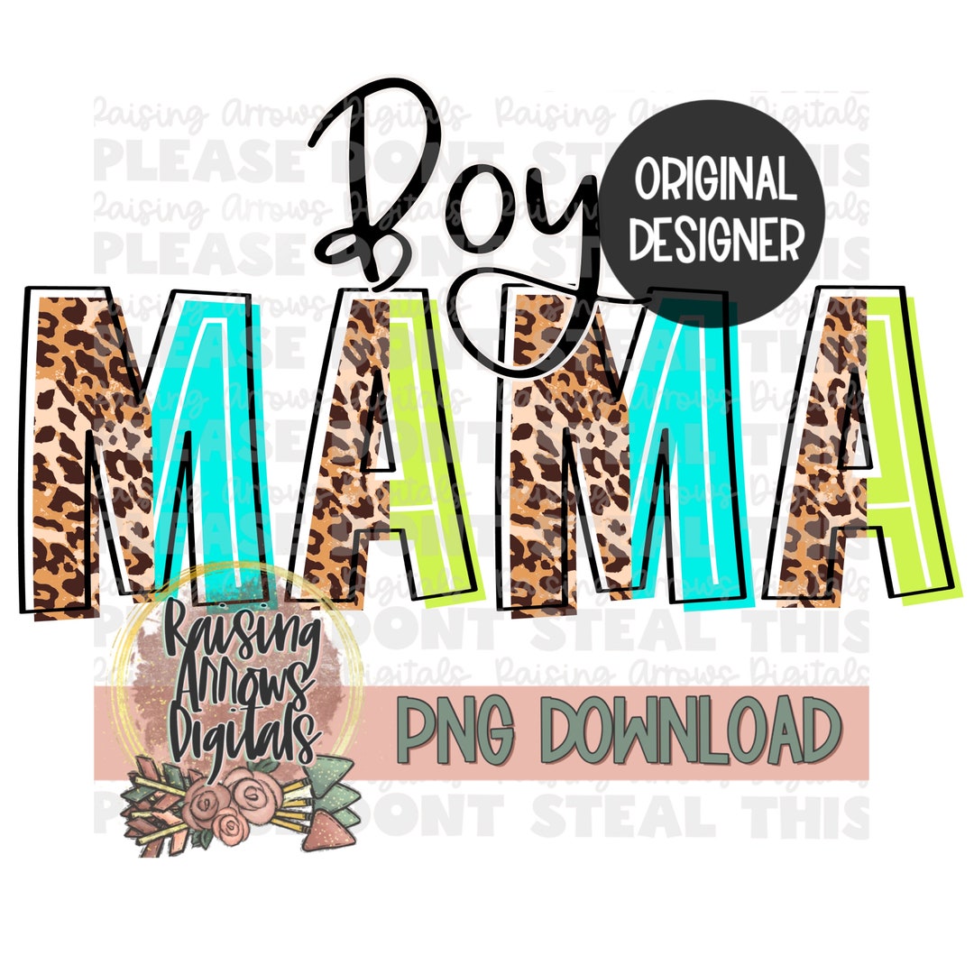 Boy Mama, Digital, PNG Sublimation, DTF - Etsy
