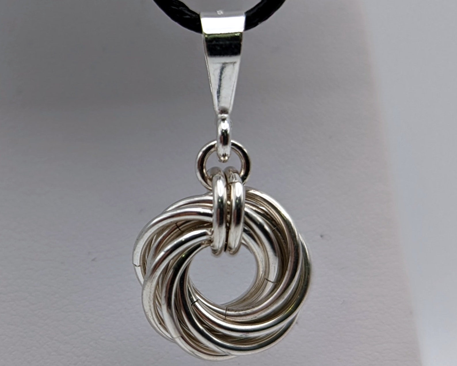 Sterling Silver Mobius Ball Pendant - Handmade Chainmaille Jewelry - Etsy