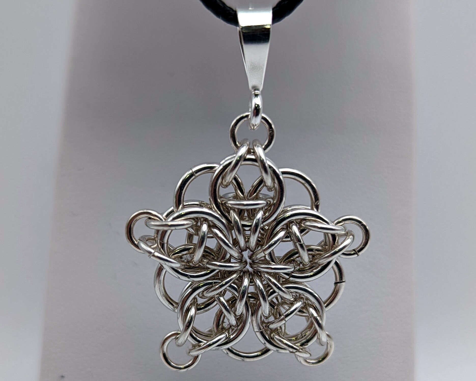 Sterling Silver Celtic Star Pendant - Handmade Chainmaille Jewelry - Etsy