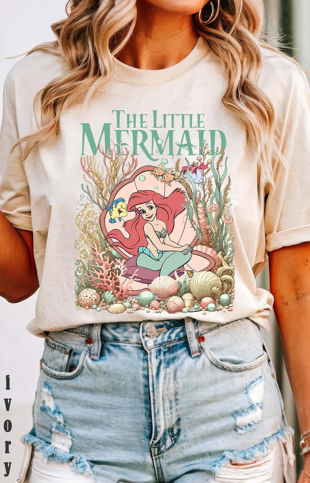 Comfort Colors® Disney the Little Mermaid Inspired Shirt, Disney Ariel ...