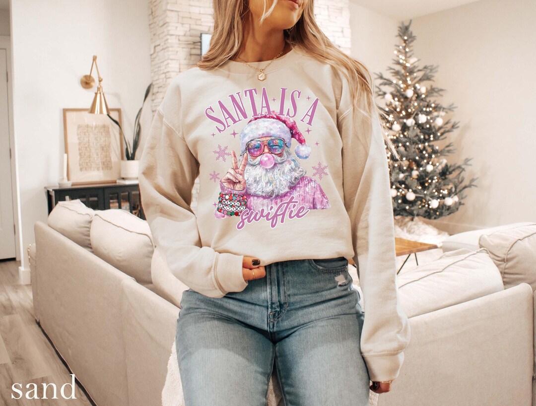 Santa is a Swiftie Sweatshirt, Book Lovers Shirt, Swiftie Merch Shirt ...