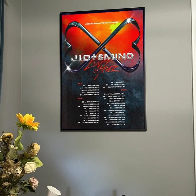 Jid & Smino Luv Is 4ever Tour 2023 Poster