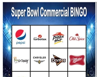 Super Bowl Bingo | Etsy