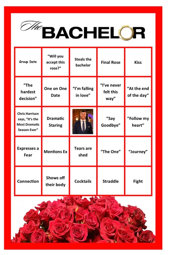 The Bachelor BINGO | Etsy