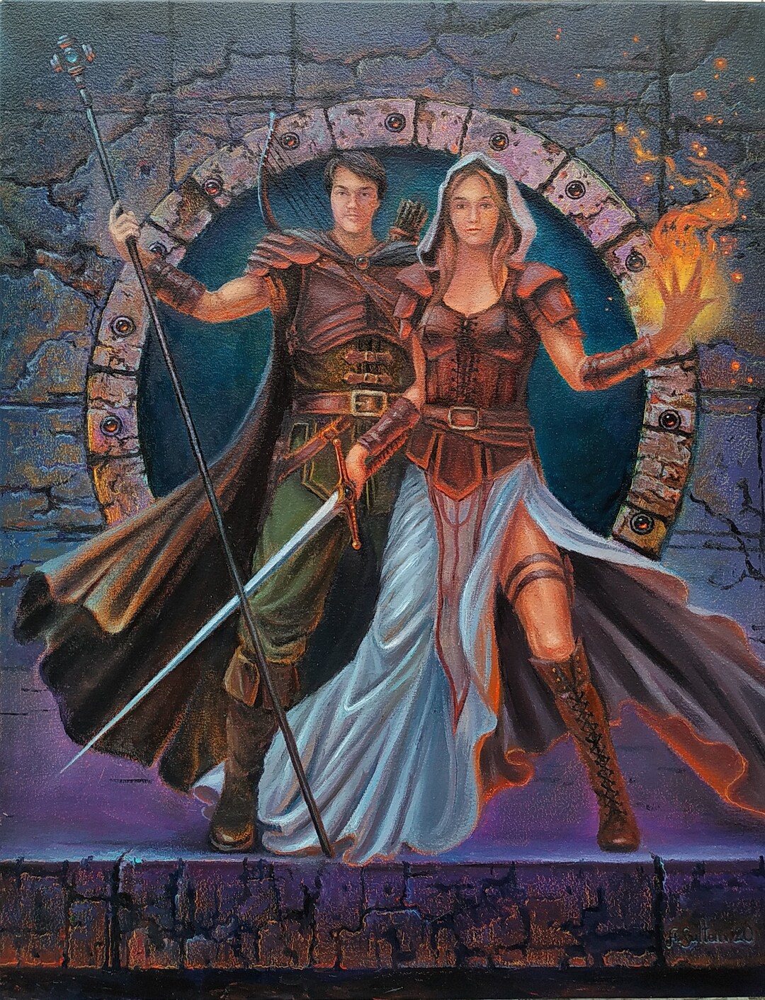 Custom Superhero Portrait Oil Painting: Unique Couple Gift - Etsy