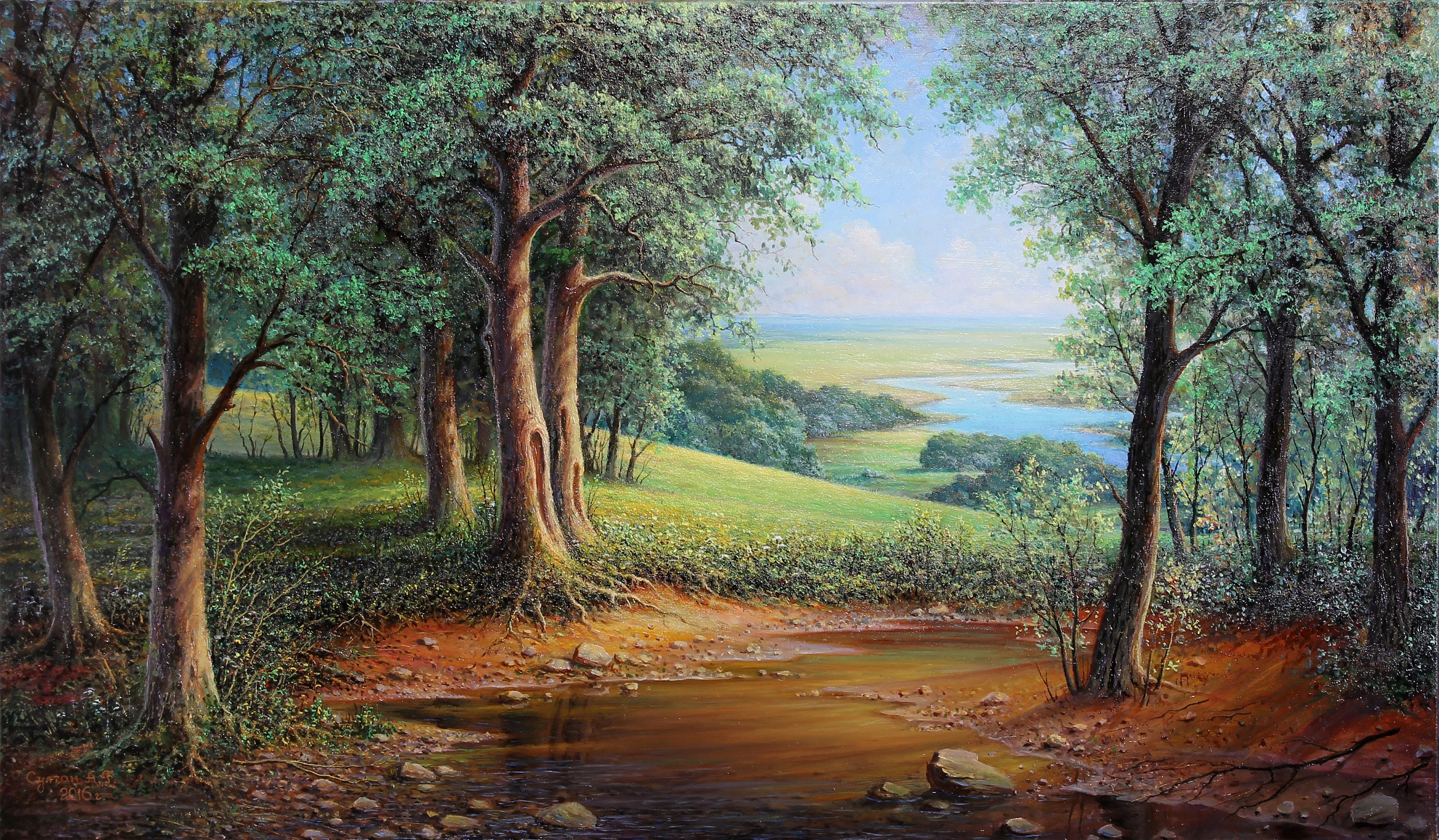 Custom Landscape Oil Painting on Canvas, Painting Oil, Realistic ...