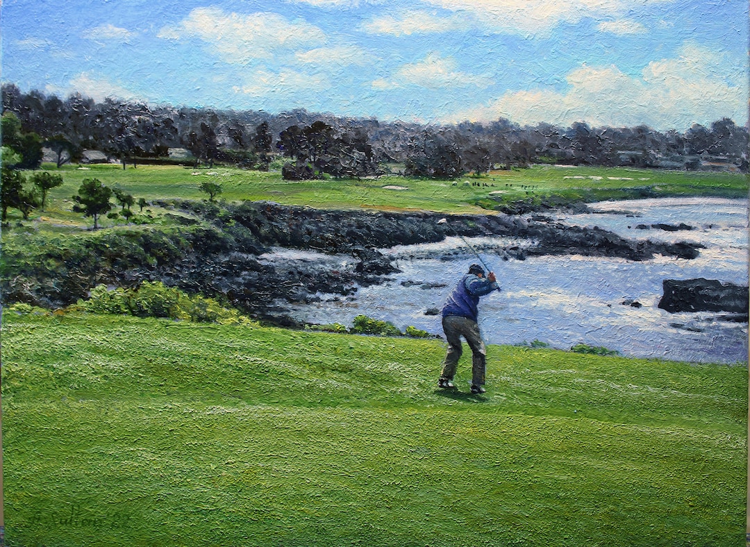 Custom Golf Oil Painting From Photo: Personalized Golf Art - Etsy