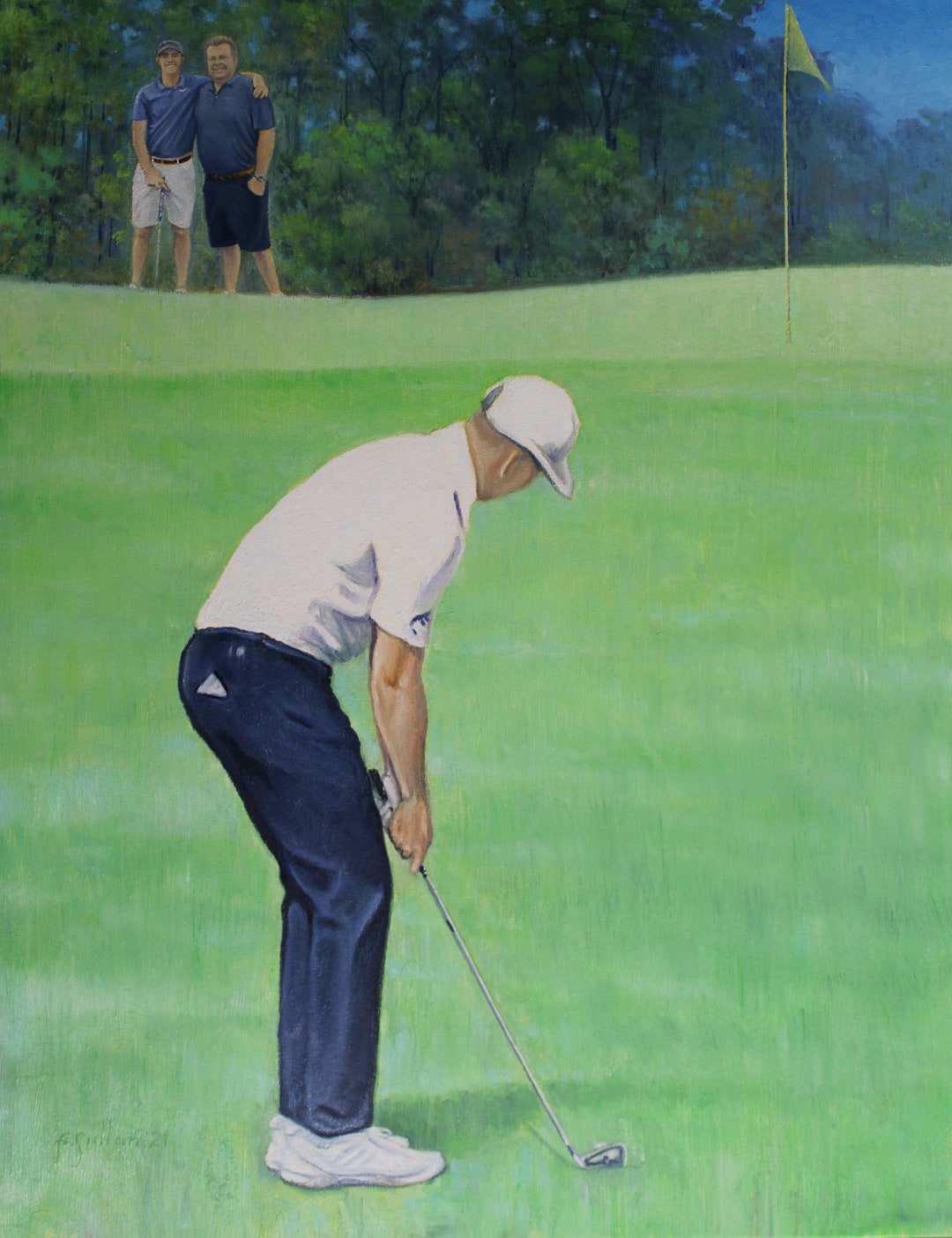 Commission Portrait Painting , Custom Oil Painting on Canvas From Photo ...