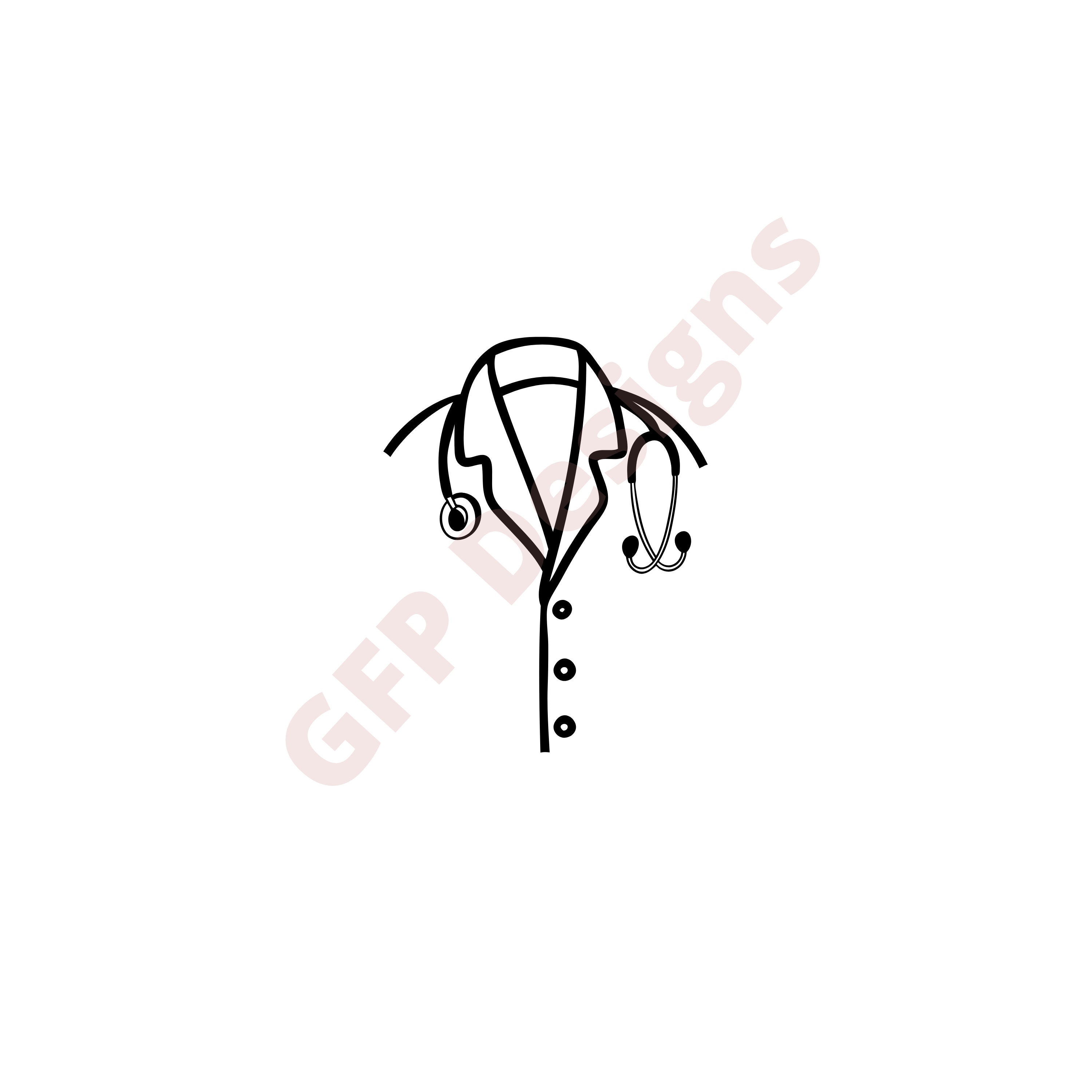 Doctors White Coat SVG - Etsy